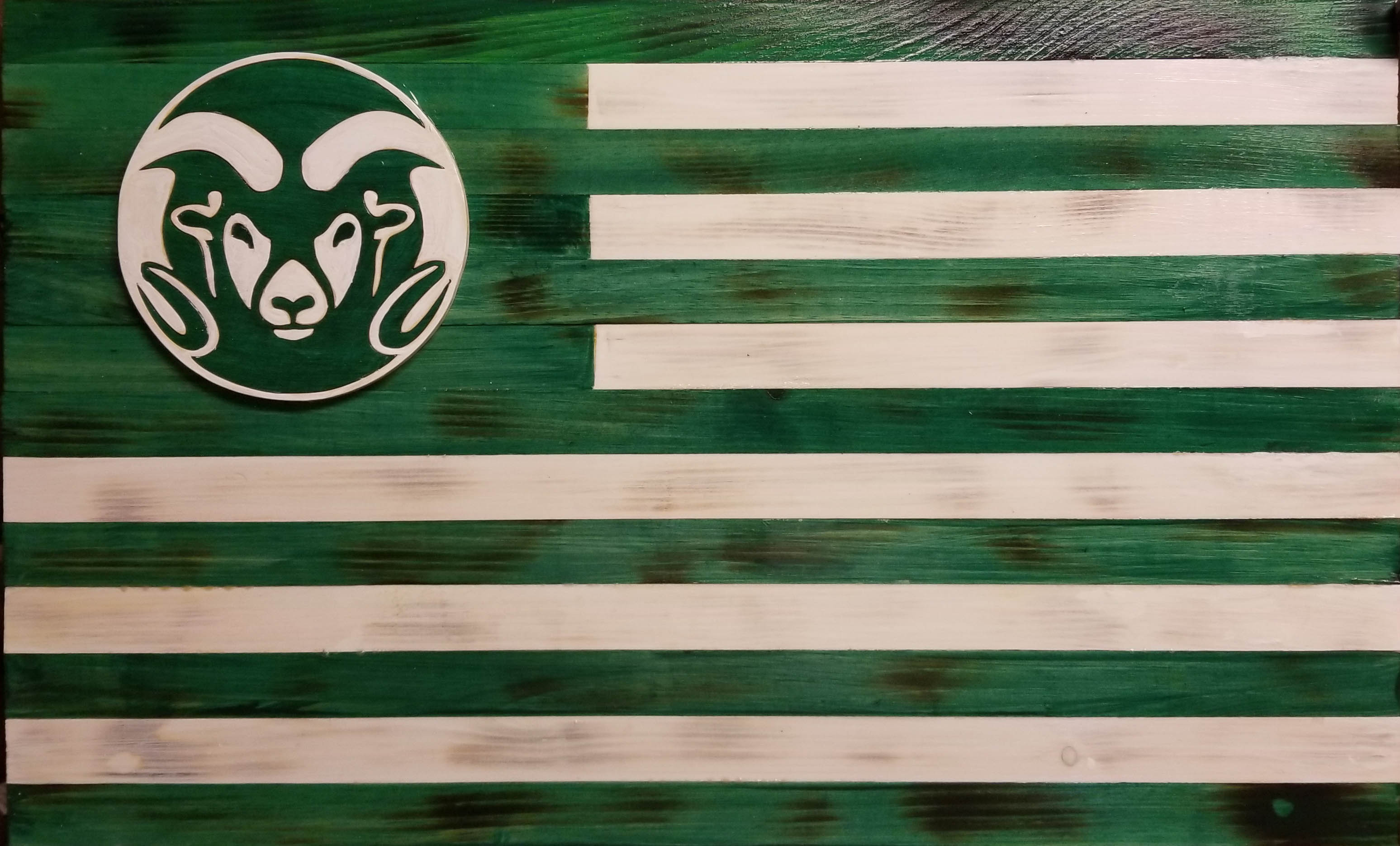 College Flags- Custom starts at $150 Large -$150 – Battle Worn Flags